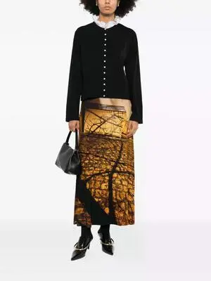 AGNES B. Amande Graphic Print Ankle Length Skirt