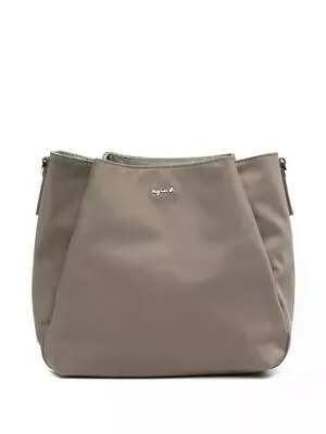 AGNES B. Origami Shoulder Bag - Brown