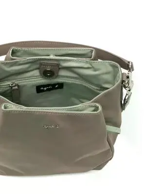 AGNES B. Origami Shoulder Bag - Brown