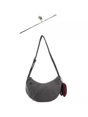 AGNES B. Jade Ruched Shoulder Bag - Grey