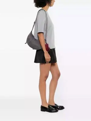 AGNES B. Jade Ruched Shoulder Bag