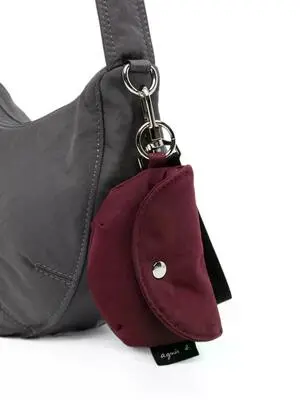 AGNES B. Jade Ruched Shoulder Bag
