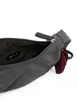 AGNES B. Jade Ruched Shoulder Bag