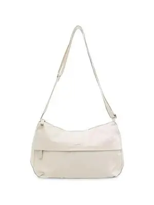 AGNES B. Logo-print Shoulder Bag - Neutrals