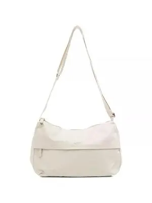 AGNES B. Logo Print Shoulder Bag - Neutrals
