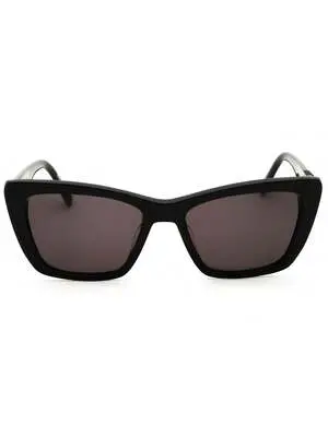 Dkny Cat Eye Acetate Sunglasses - Black/dark Grey