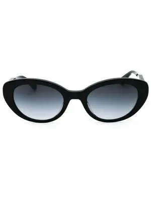 Kate Spade New York Crystal/s Cat Eye Sunglasses - Black/grey Gradient