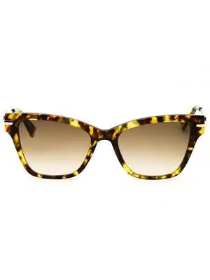 Longchamp LONGCHAMP Cat Eye Tortoiseshell Sunglasses Green Havana/brown Gradient