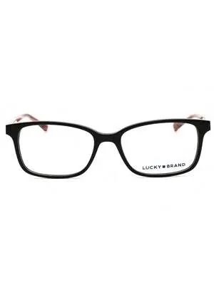 Lucky Brand D215 Rectangular Acetate Eyeglasses - Black