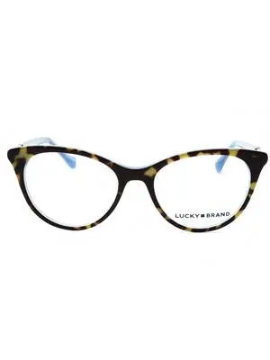 Lucky Brand Oval Eyeglasses With Tortoiseshell Acetate Frame - Blush