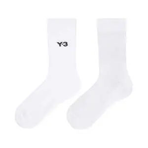 Y3 Y-3 Classic Crew Socks For Men White