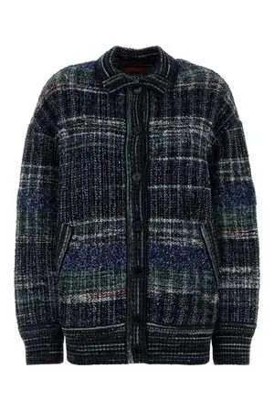 Missoni Embroidered Wool-blend Oversize Cardigan