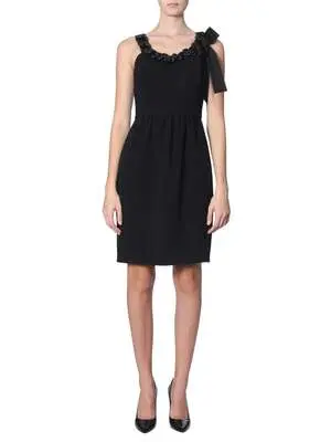 Moschino Sleeveless Chain Detailed Tubino Dress - Black
