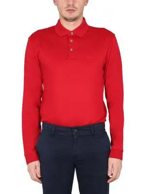 BOSS Classic Embroidered Logo Polo For - Red