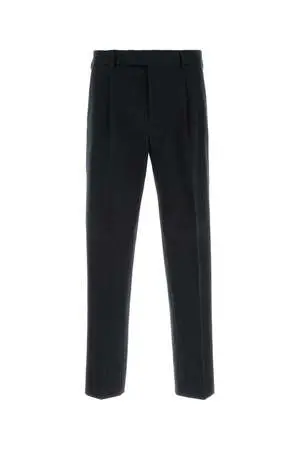 Zegna Cotton-cashmere Blend Tailored Trousers