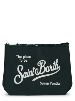 MC2 SAINT BARTH Sbr & Polyester Clutch Bag - Green