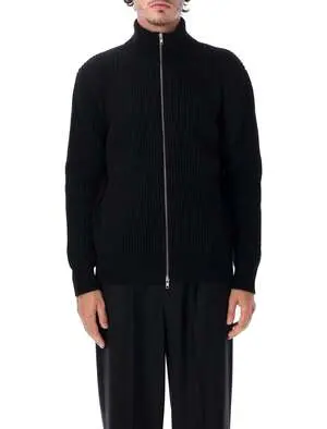 MAISON MARGIELA Ribbed Wool Zip-up Sweater