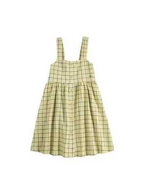 BOBO CHOSES Mini Woven Dress With Playful Prints - Yellow