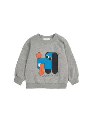 BOBO CHOSES Mini Doggy Sweater - Grey