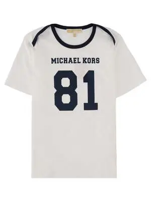 Michael Kors Organic Cotton Logo T-shirt For - White