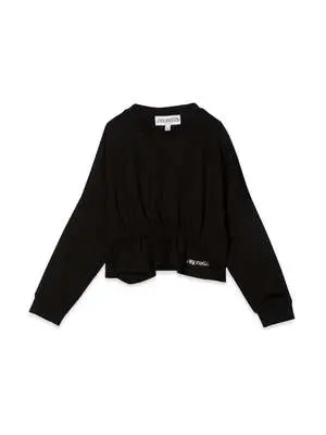 SIMONETTA Girls' Ribbed Mini Sweater