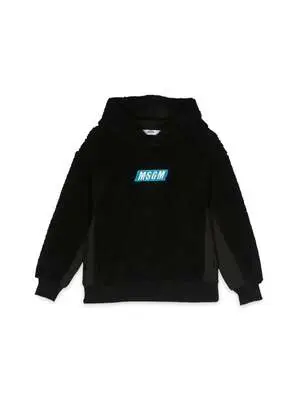 MSGM Teddy Bear Design Fleece Hoodie