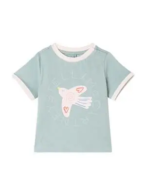 Stella McCartney Mini T-shirt With Bird Graphic
