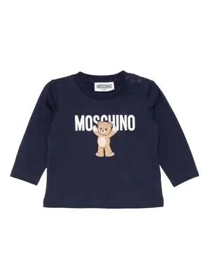 Moschino Logo T-shirt For Babies - Blue