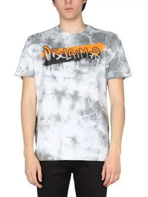 DISCLAIMER Signature Logo Print T-shirt - Grey