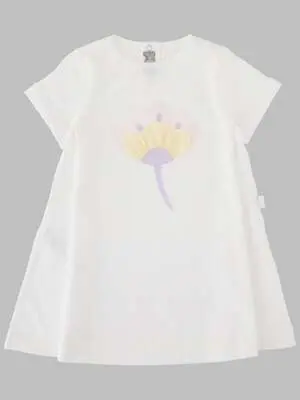 IL GUFO 100% Cotton Baby Mini Short-sleeve Dress