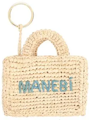 Manebí Mini Sunset Raffia Key Holder - Beige