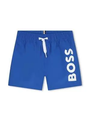 BOSS Boys' Mini Surfer Swim Trunks - Blue