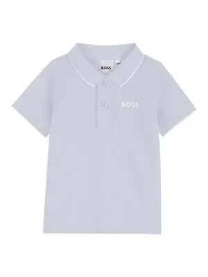 BOSS Mini Polo Shirt With Cut Sleeves