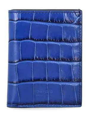 TOM FORD Croc-embossed Leather Bi-fold Wallet