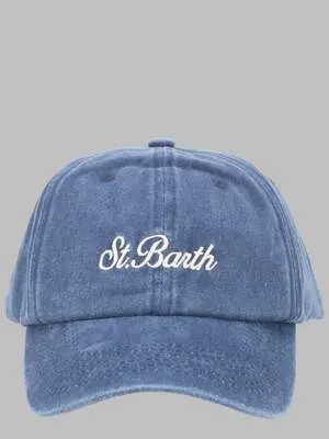 MC2 SAINT BARTH Trendy Cotton Hat For - Blue
