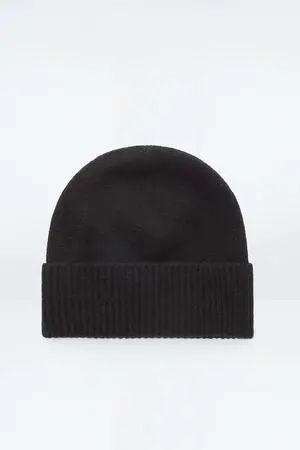 Cos Cashmere Beanie - Black