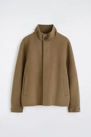 Cos Double-faced Wool Jacket - Brown