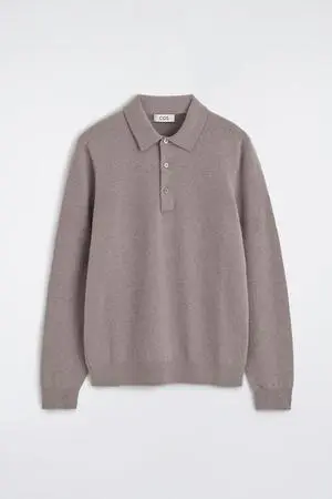 Cos Cashmere Polo Sweater