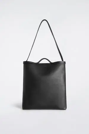 Cos Tether Tote Bag Leather - Black