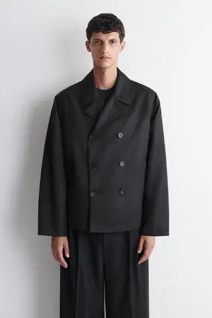 Cos Technical Nylon Short Trench Jacket