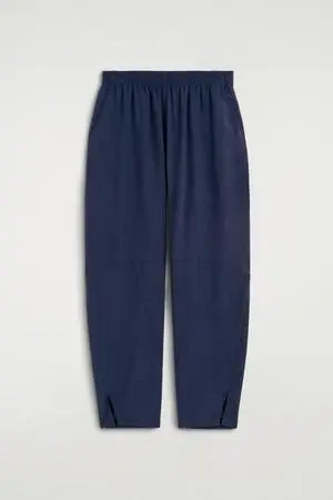Cos Paneled Elasticated Barrel-leg Pants - Navy