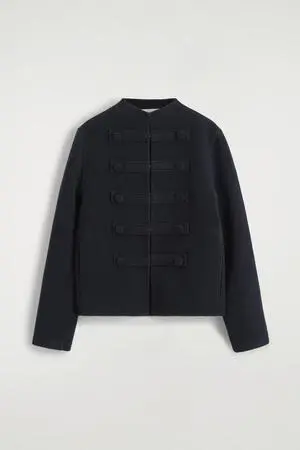 Cos Double-faced Wool Uniform Jacket - Navy
