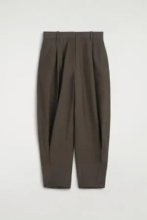 Cos Pleated Balloon-leg Pants - Brown