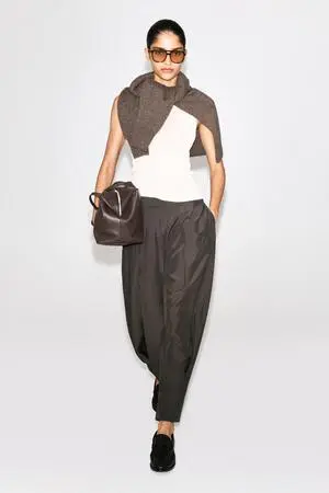 Cos Pleated Balloon-leg Pants - Brown