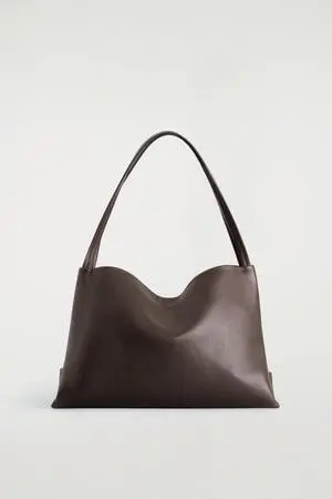 Cos Pavilion Tote Bag Leather - Brown