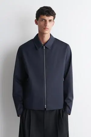 Cos Tailored Wool Zip-up Jacket