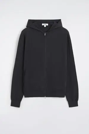Cos Merino Wool Zip-up Hoodie - Gray