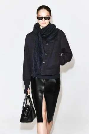 Cos Boiled Wool-blend Bomber Jacket