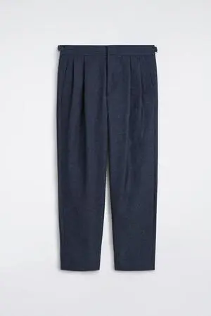 Cos Denim-effect Relaxed-fit Tapered Pants - Indigo