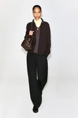 Cos Shirt-detail Merino Wool Cardigan
